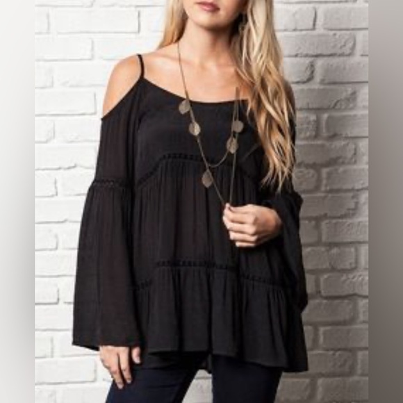 Umgee | Tops | Boho Cold Shoulder Peasant Top By Umgee | Poshmark